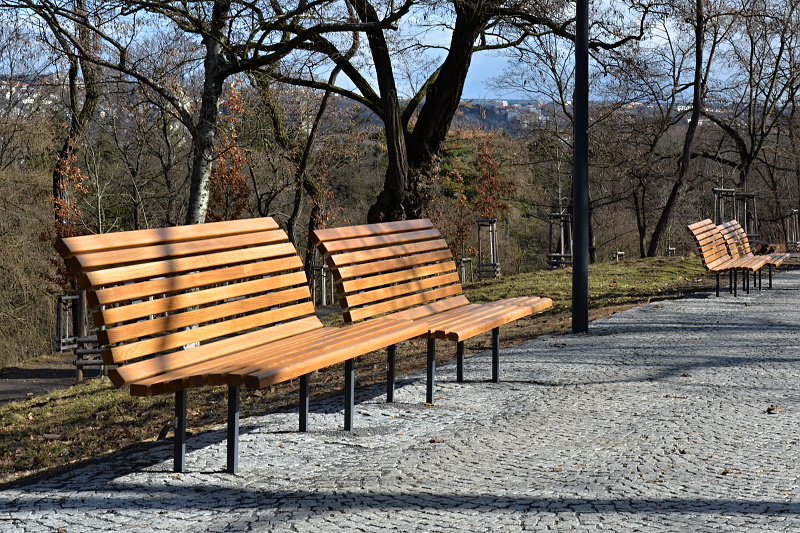 Praha 6 - Královská obora Stromovka - Městský mobiliář STREETPARK
